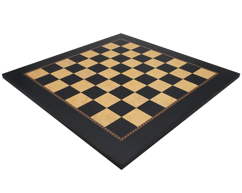 The Queen's Gambit Black Dyed Poplar and Ash Root Chessboard – ChessSets
