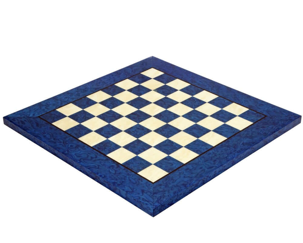 16.5" Blue Erable & Elm Wood Luxury Chess Board – ChessSets